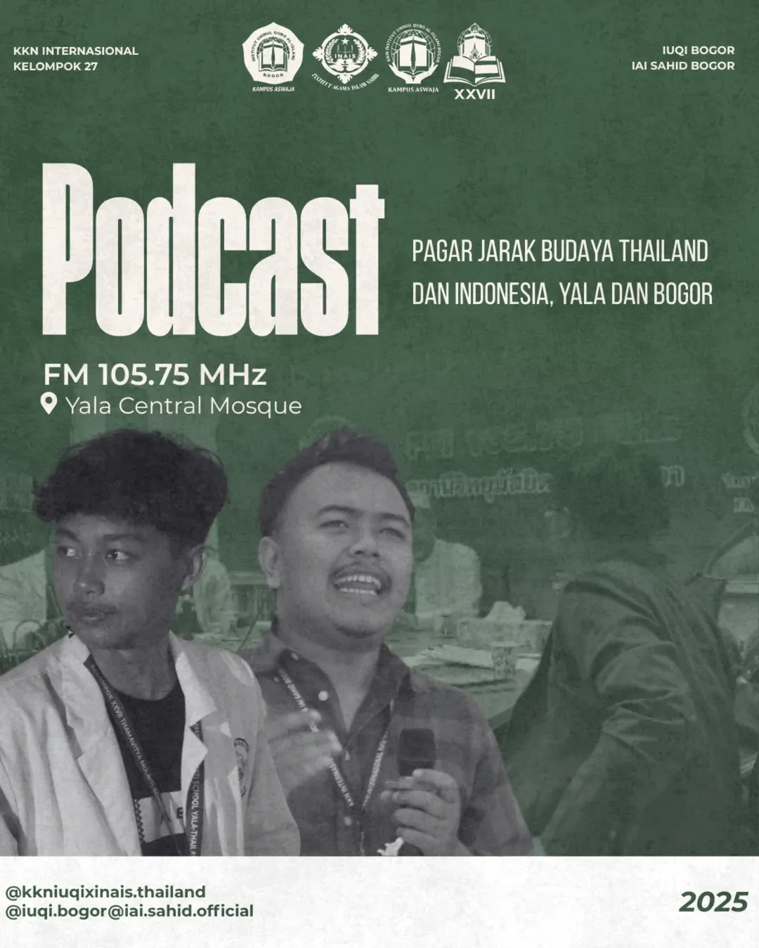PODCAST di Radio FM 105.75 MHz Yala Central Mosquie (PAGAR JARAK BUDAYA ...