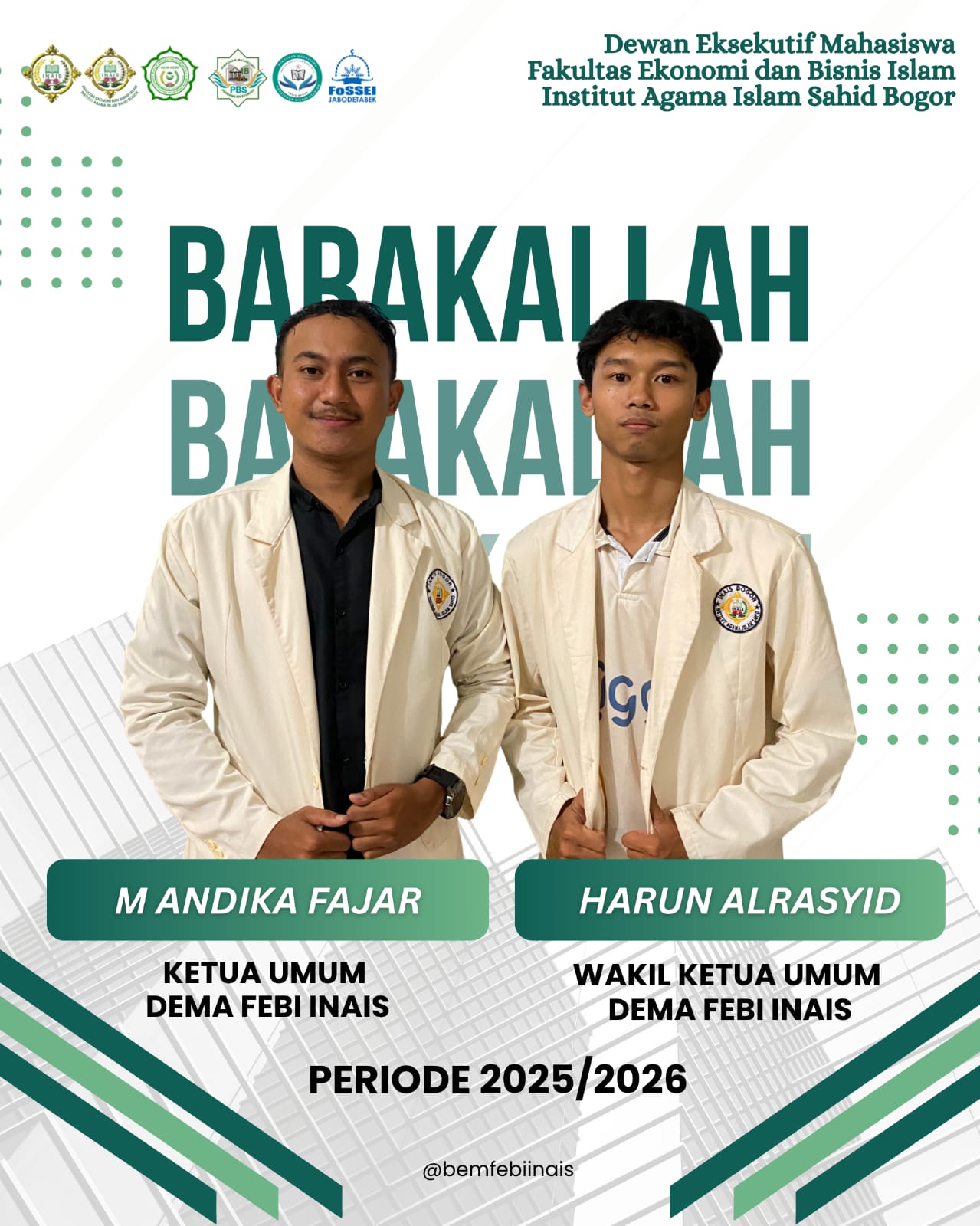 Barakallahu FiKuma: M. Andika Fajar dan Harun Alrasyid Resmi Dilantik ...